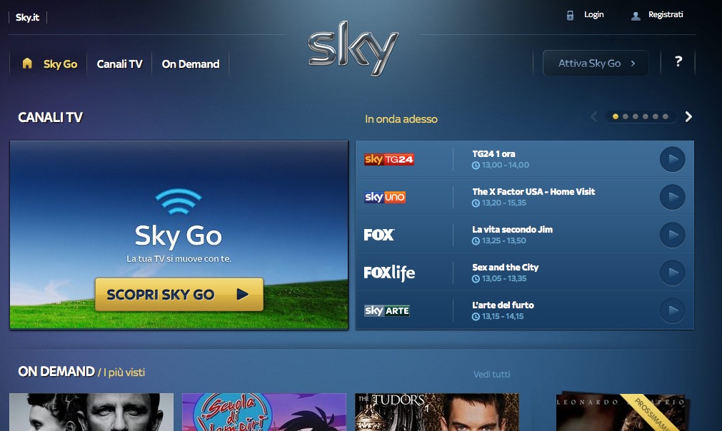 Sky Go per iPhone anche per i non abbonati - Tecnocino