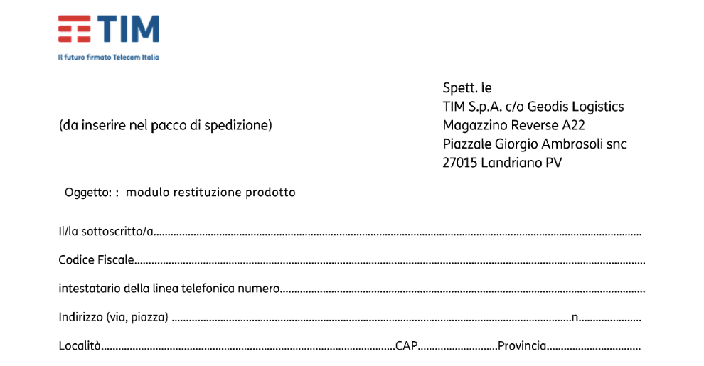 Disdetta Telecom: modulo e lettera da inviare per disdire l'abbonamento ...