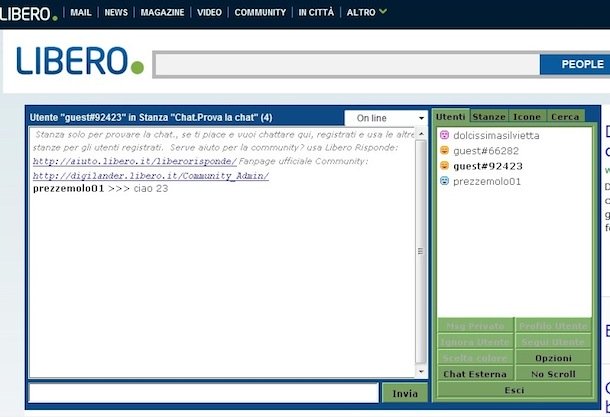 Chat senza registrazione: come fare - Tecnocino