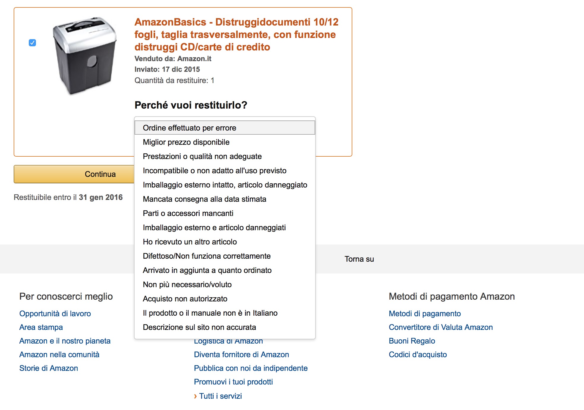 Come restituire un prodotto su Amazon: guida passo passo - Tecnocino